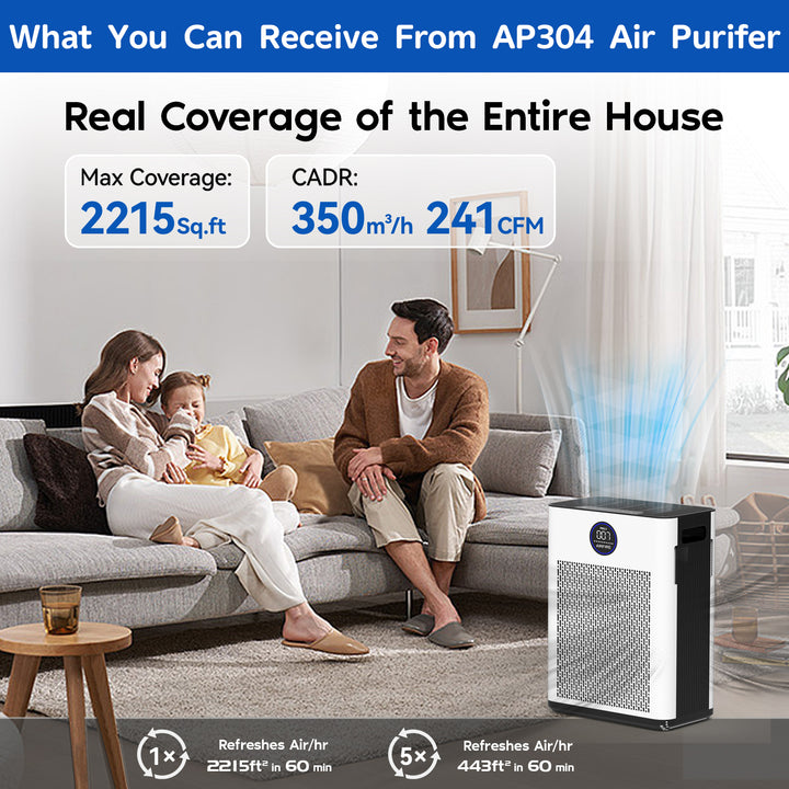 Airfire H14 HEPA Air Purifier Removes Smoke, Allergens & Formaldehyde